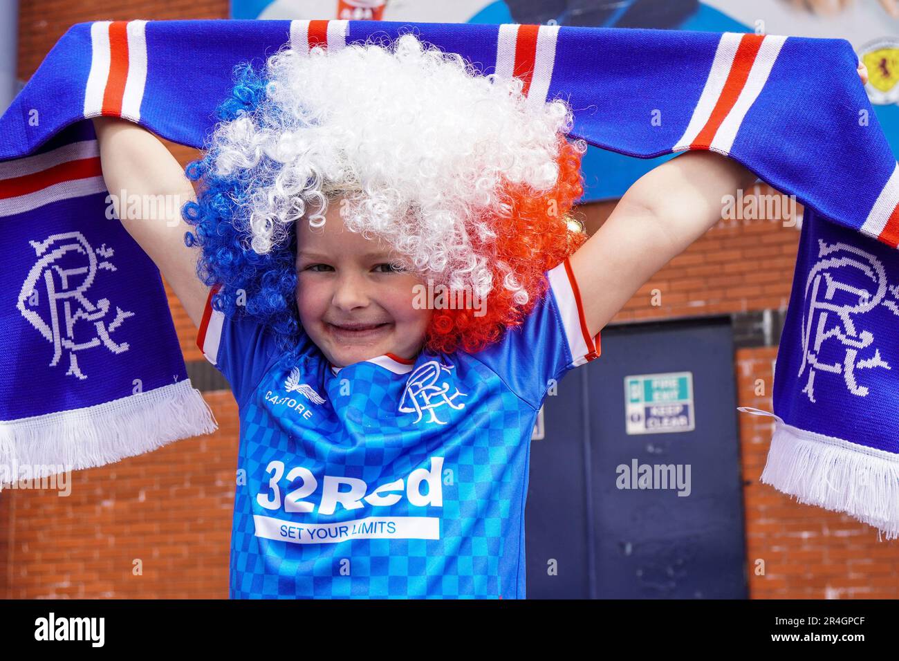Rangers football scarf hi-res stock photography and images - Alamy