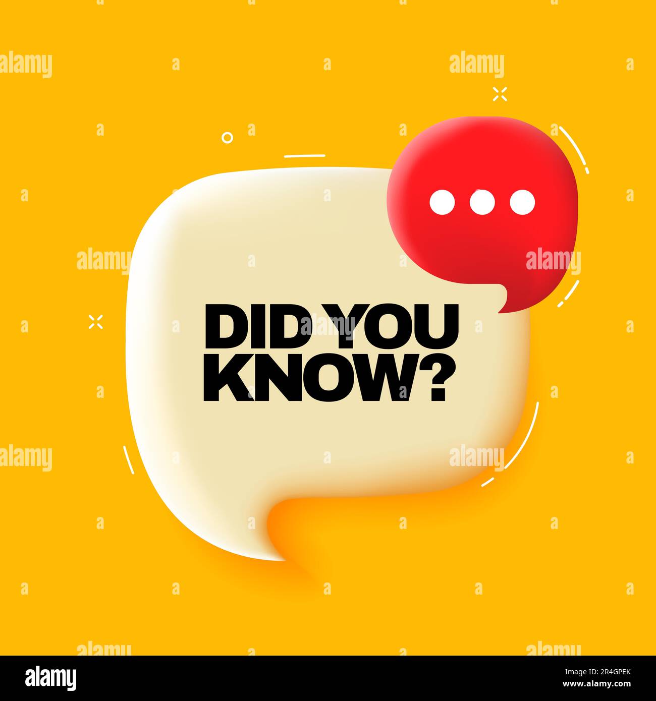 Did you know. Speech bubble with Did you know text. 3d illustration ...
