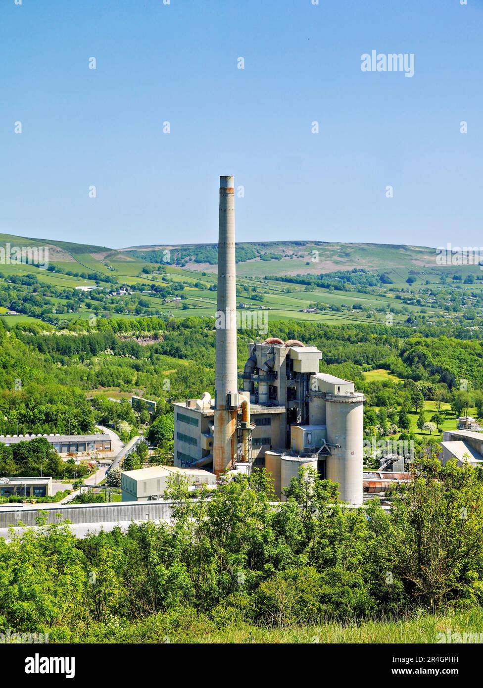 Derbyshire Hope UK May 2023 Hope cement works in the Derbyshire ...