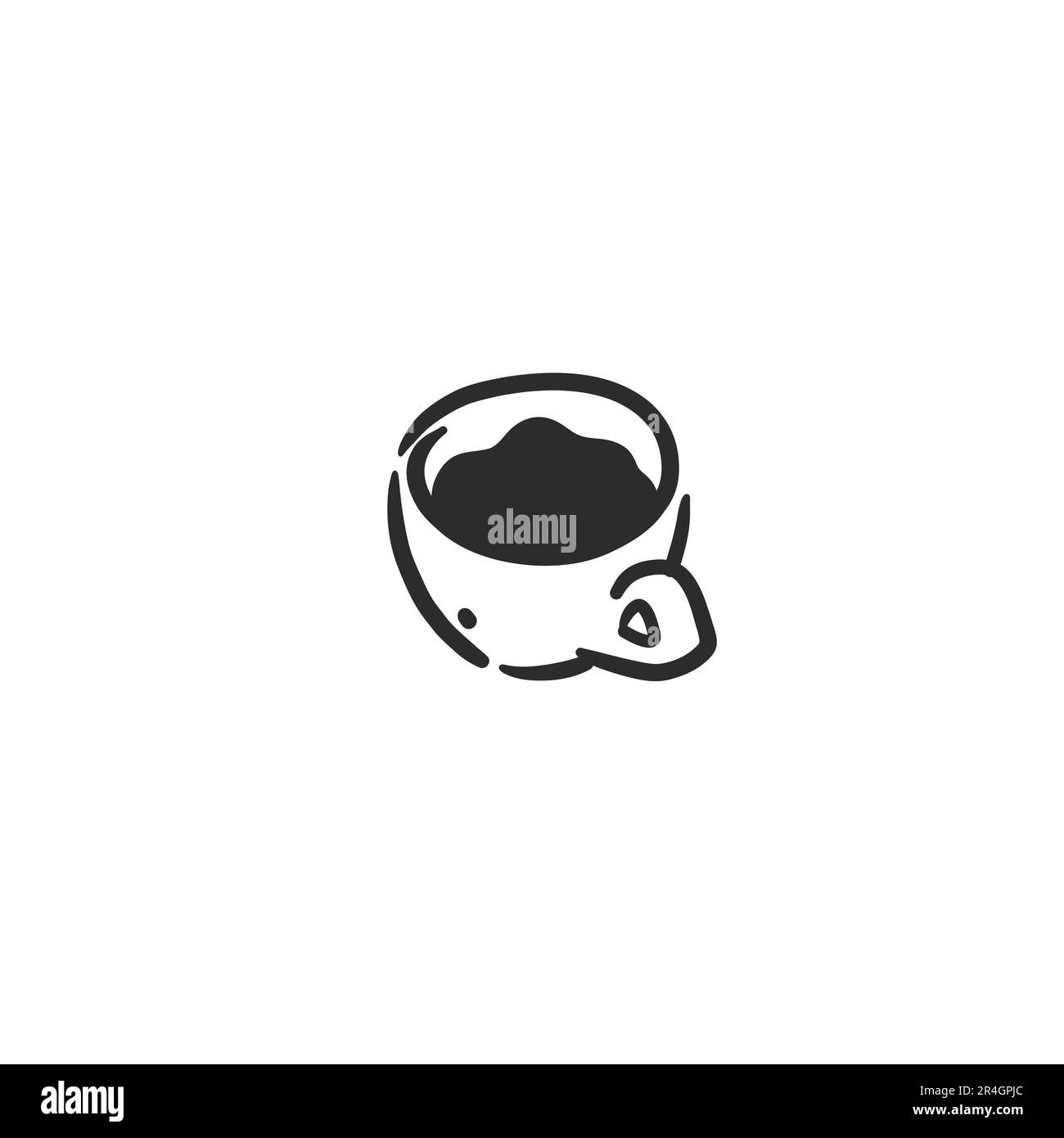 Hand drawn vector abstract graphic doodle simple minimalistic line ...