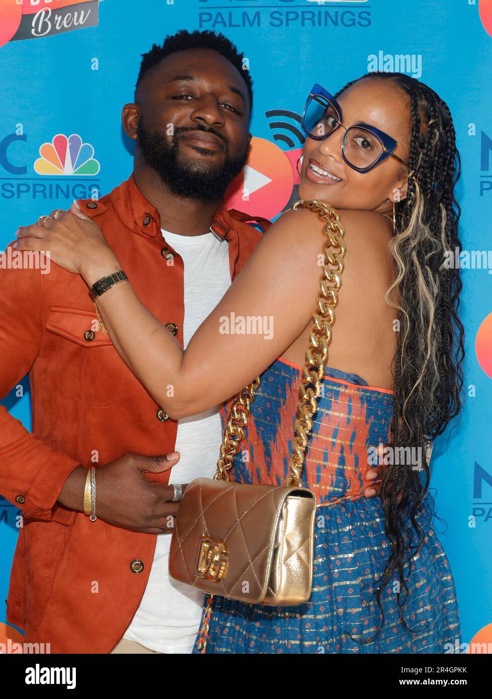 Palm Springs, Ca. 27th May, 2023. Rasheed Louis, Michelle McGee at the ...