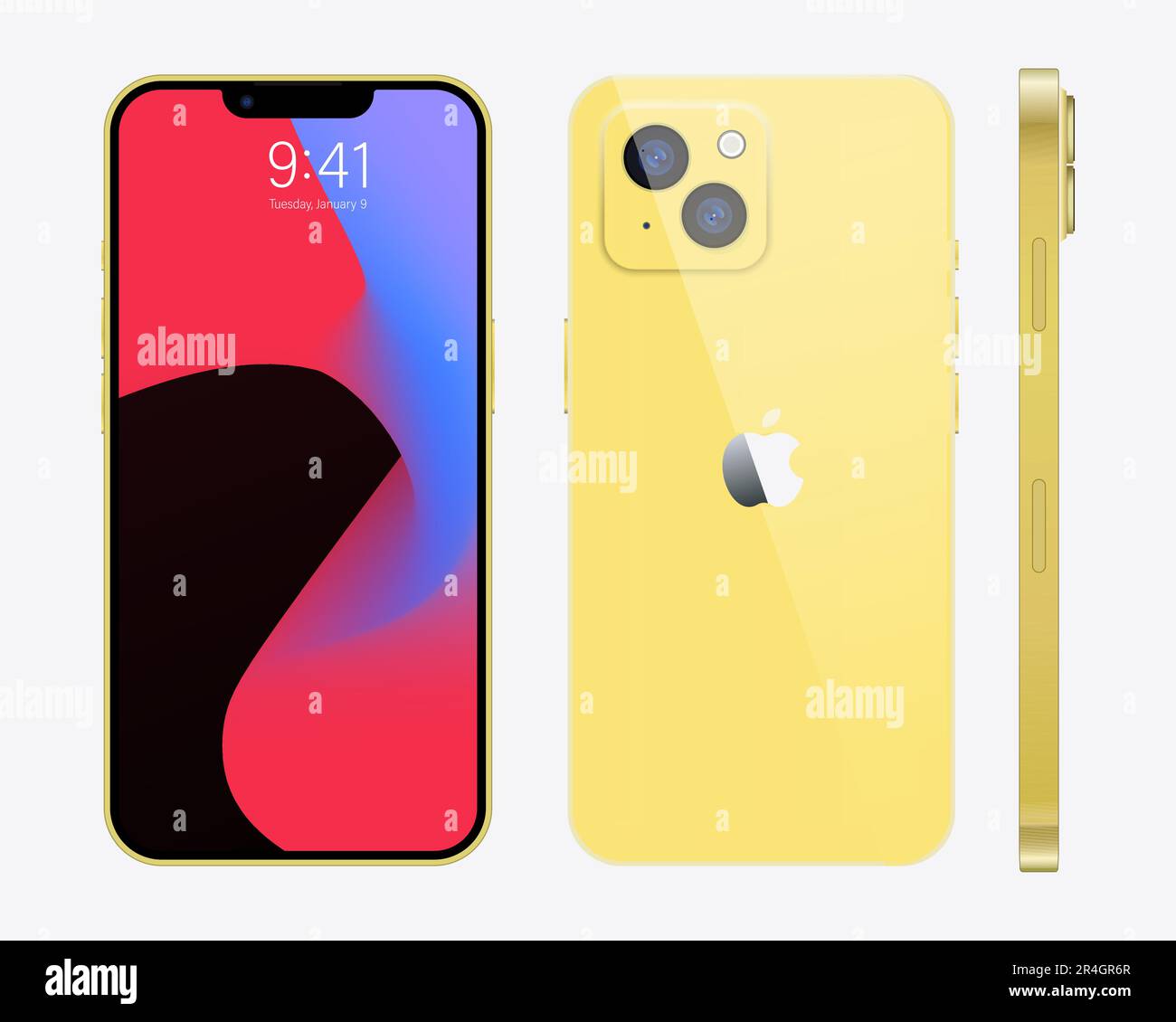 New iPhone 14 pro or pro max by Apple Inc. Screen iphone and back side ...