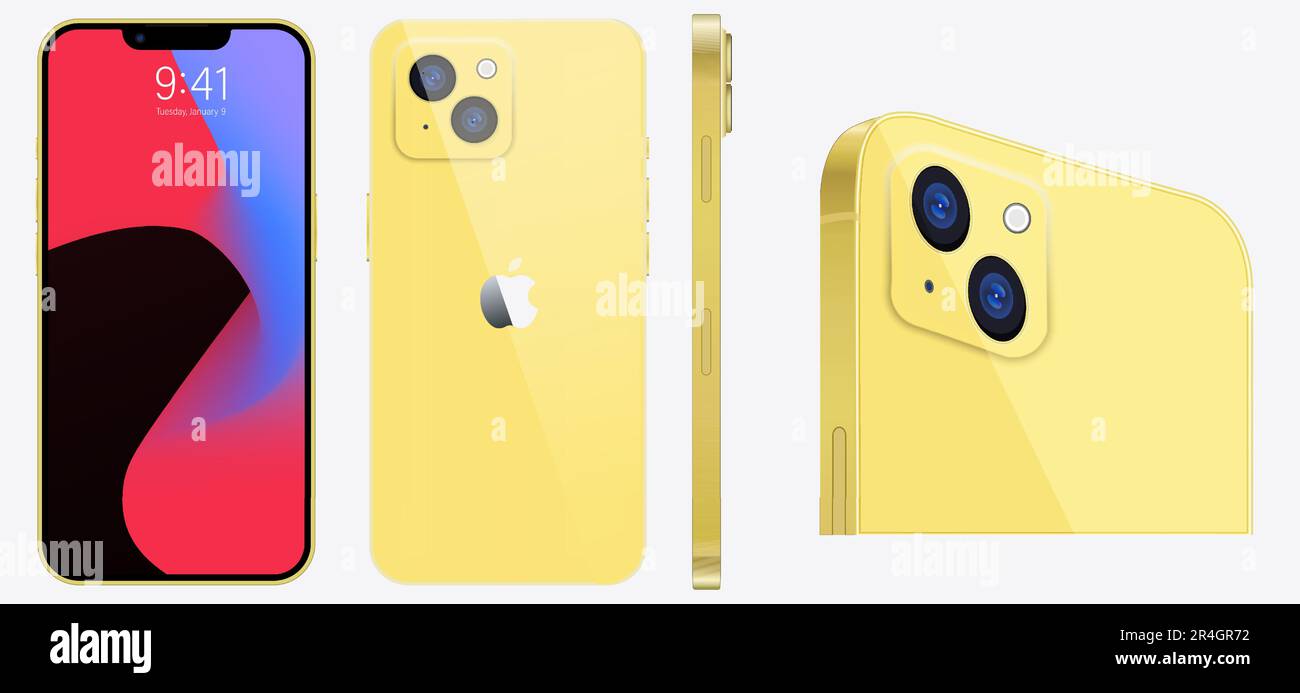 Gold iphone 14 pro mockup. Smartphone mockup. mobile phone mock up ...