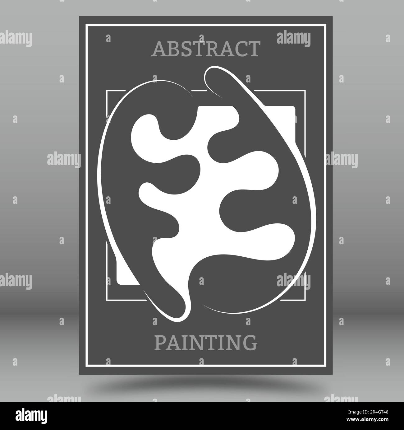 Fine art of abstract style. The layout of a painting, poster, poster or ...