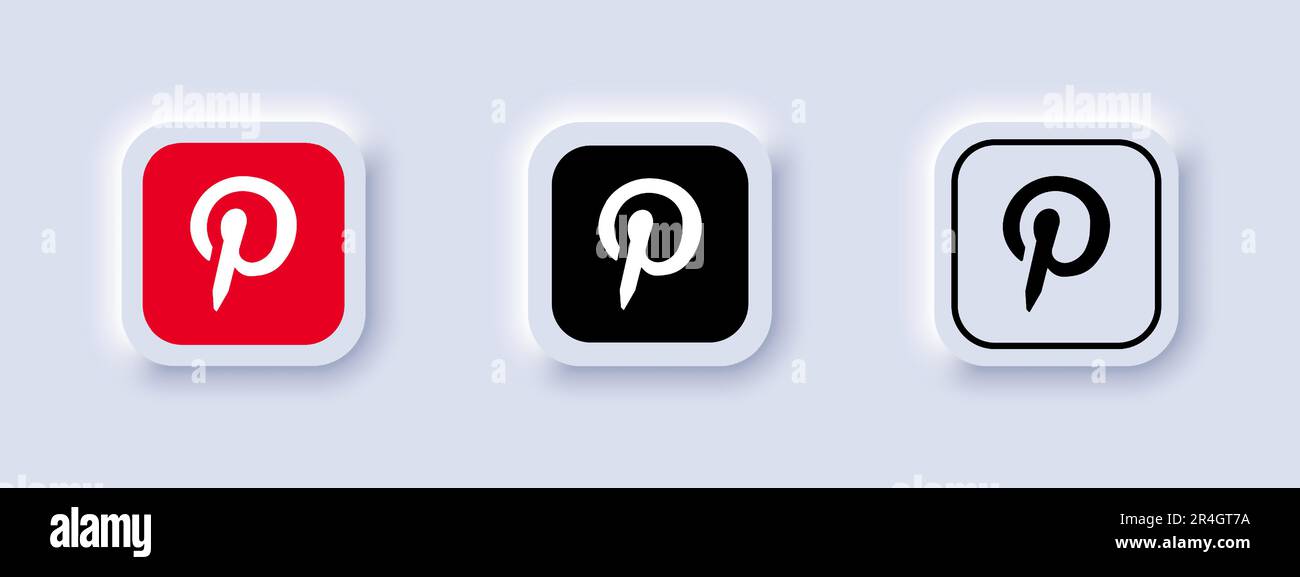 Pinterest Icons Vector