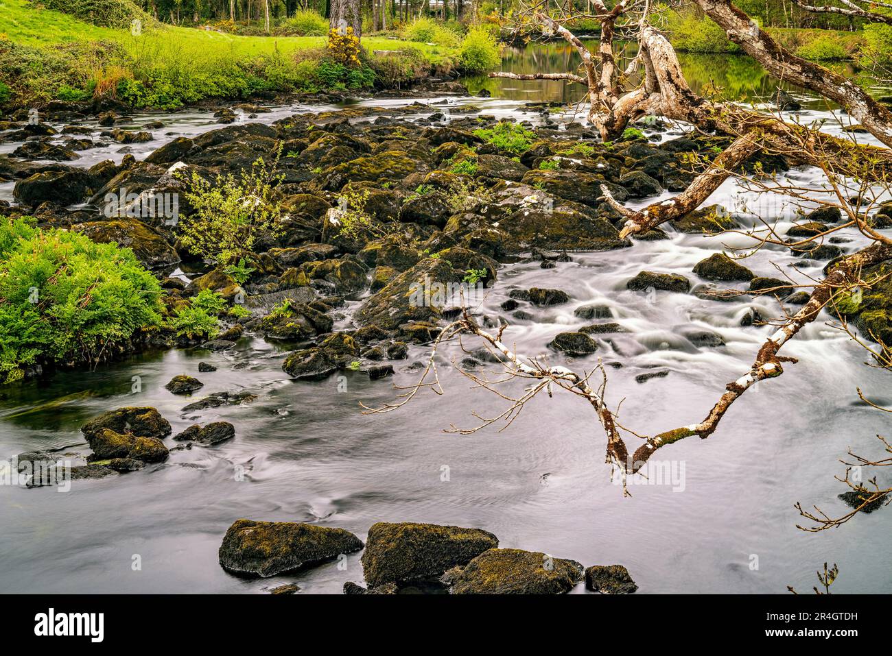 River Caragh at Blackstones Bridge, Glencanane, County Kerry, Ireland ...