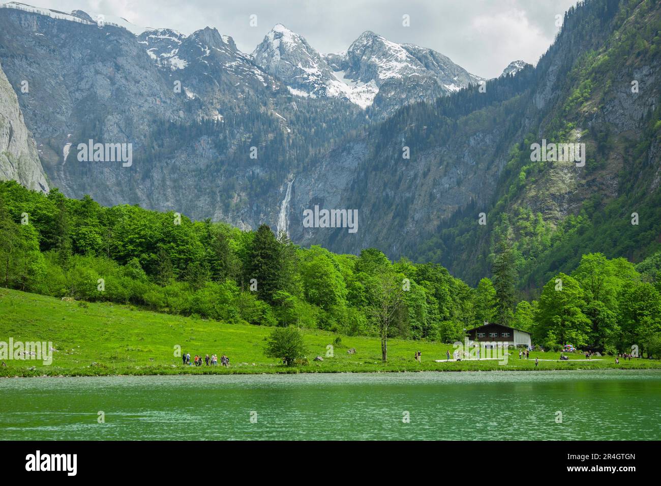 Obersee waterfall (Königssee lake, Germany Stock Photo - Alamy
