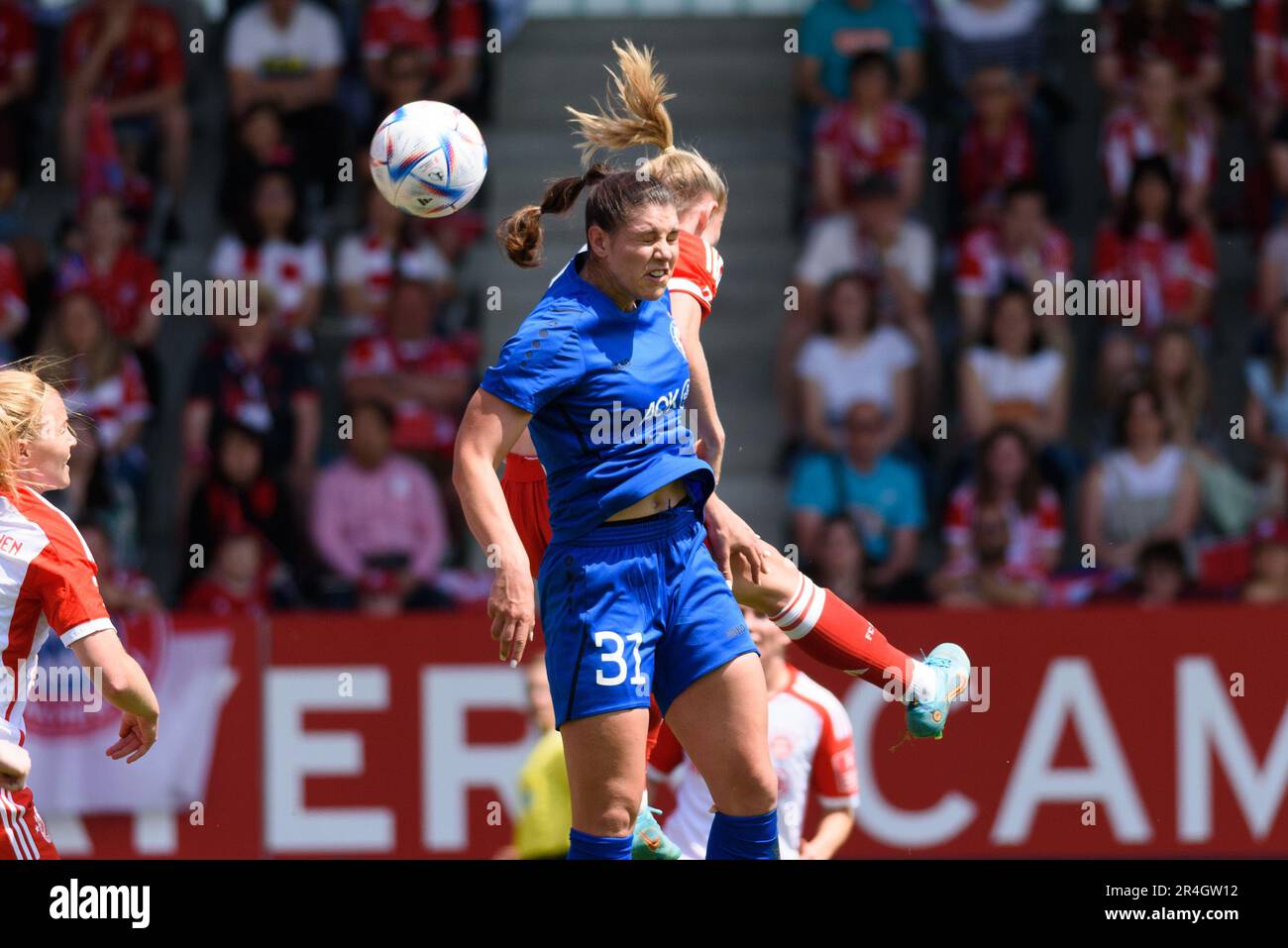 Jessica De Filippo (31 Turbine Potsdam) and Lea Schueller (11 FC Bayern ...
