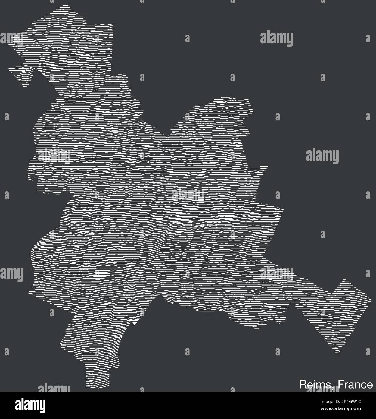 Reims vector map hi-res stock photography and images - Alamy