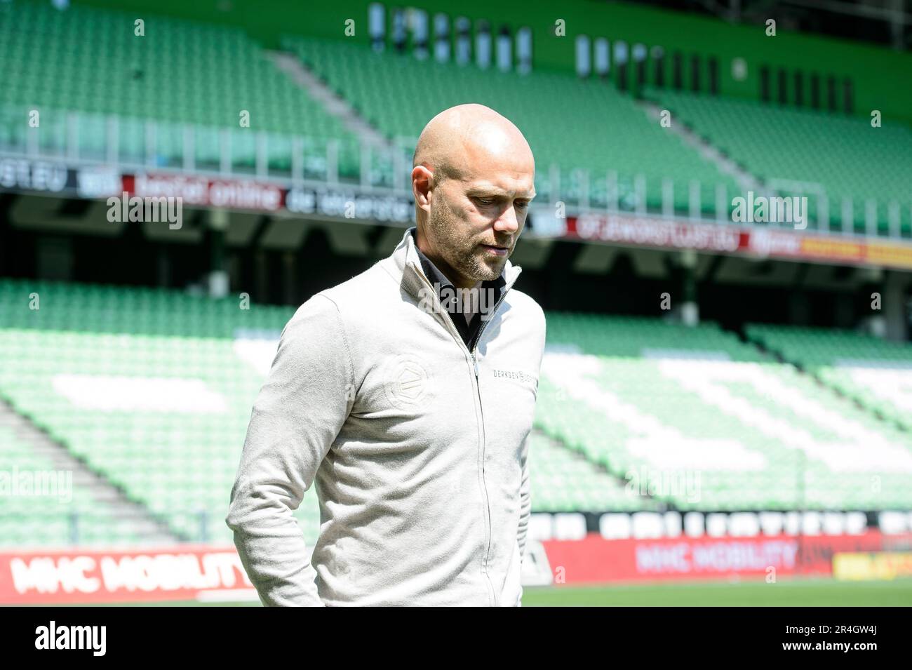 GRONINGEN - FC Groningen coach Dennis van der Ree during the Dutch ...