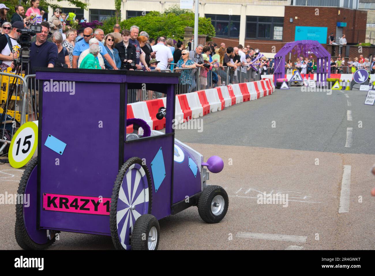 Stockport, UK, 28th May, 2023. Krazy Races event in Stockport, UK, with ...