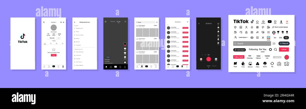 Apple music interface. Music app. Application template on Iphone mockup ...