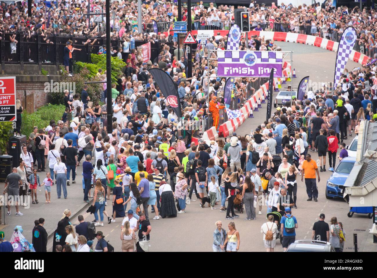 Stockport, UK, 28th May, 2023. Krazy Races event in Stockport, UK, with ...