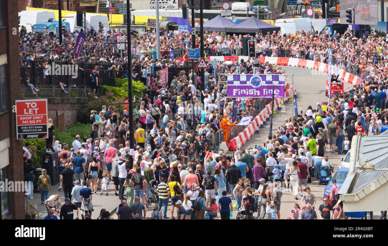 Stockport, UK, 28th May, 2023. Krazy Races event in Stockport, UK, with ...