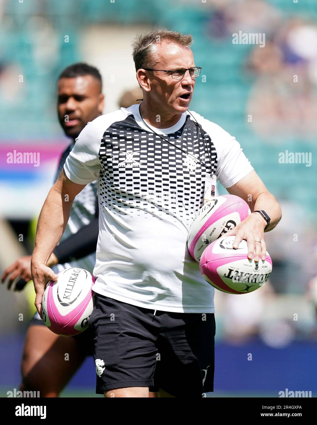 Barbarians’ Coach, Kingsley Jones, seen ahead of the Killik Cup match ...