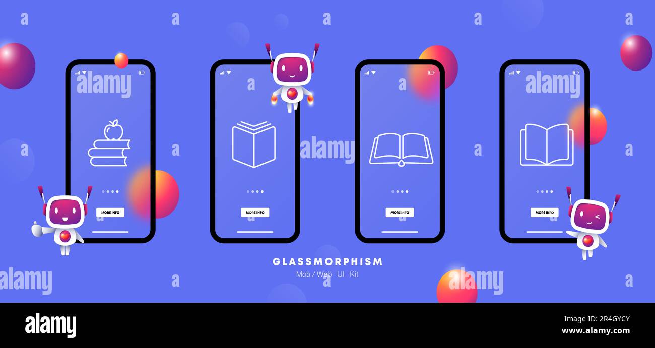 Book icon set. Knowledge, education, and learning. Reading ...