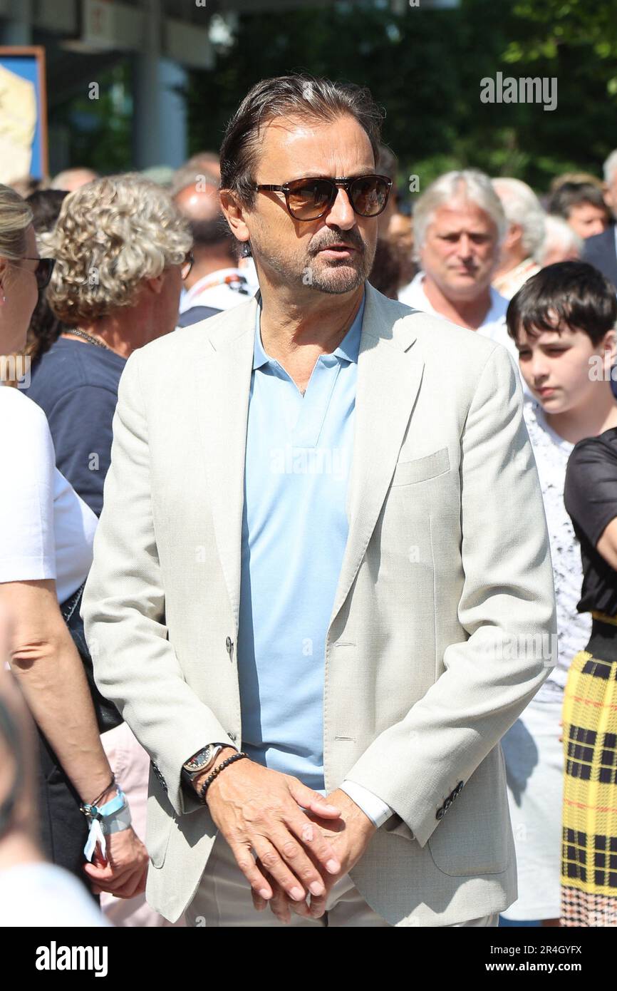 Paris, France. 28th May, 2023. Henri Leconte attends the Inauguration ...