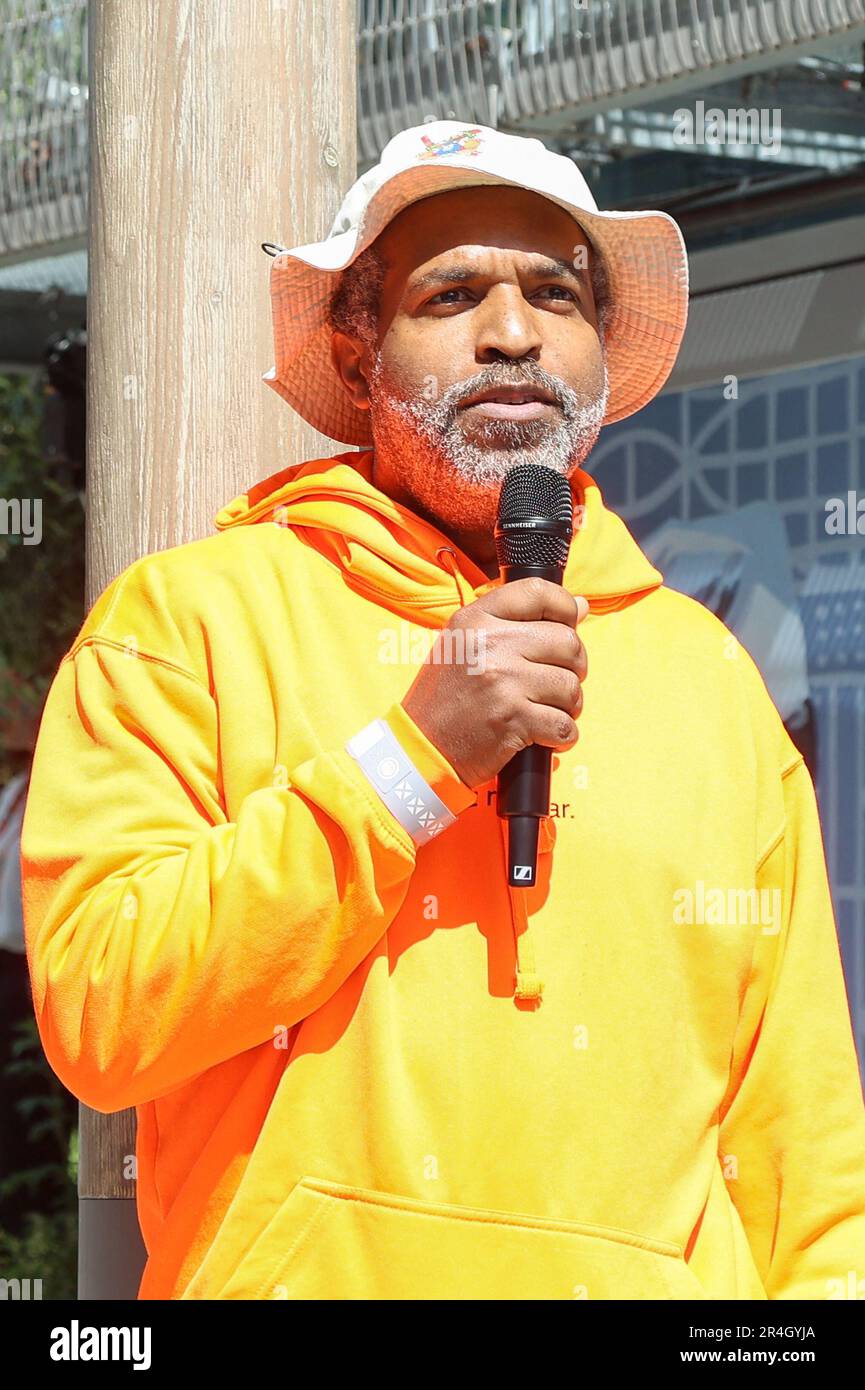 Paris, France. 28th May, 2023. Artist Jay Ramier attends the ...