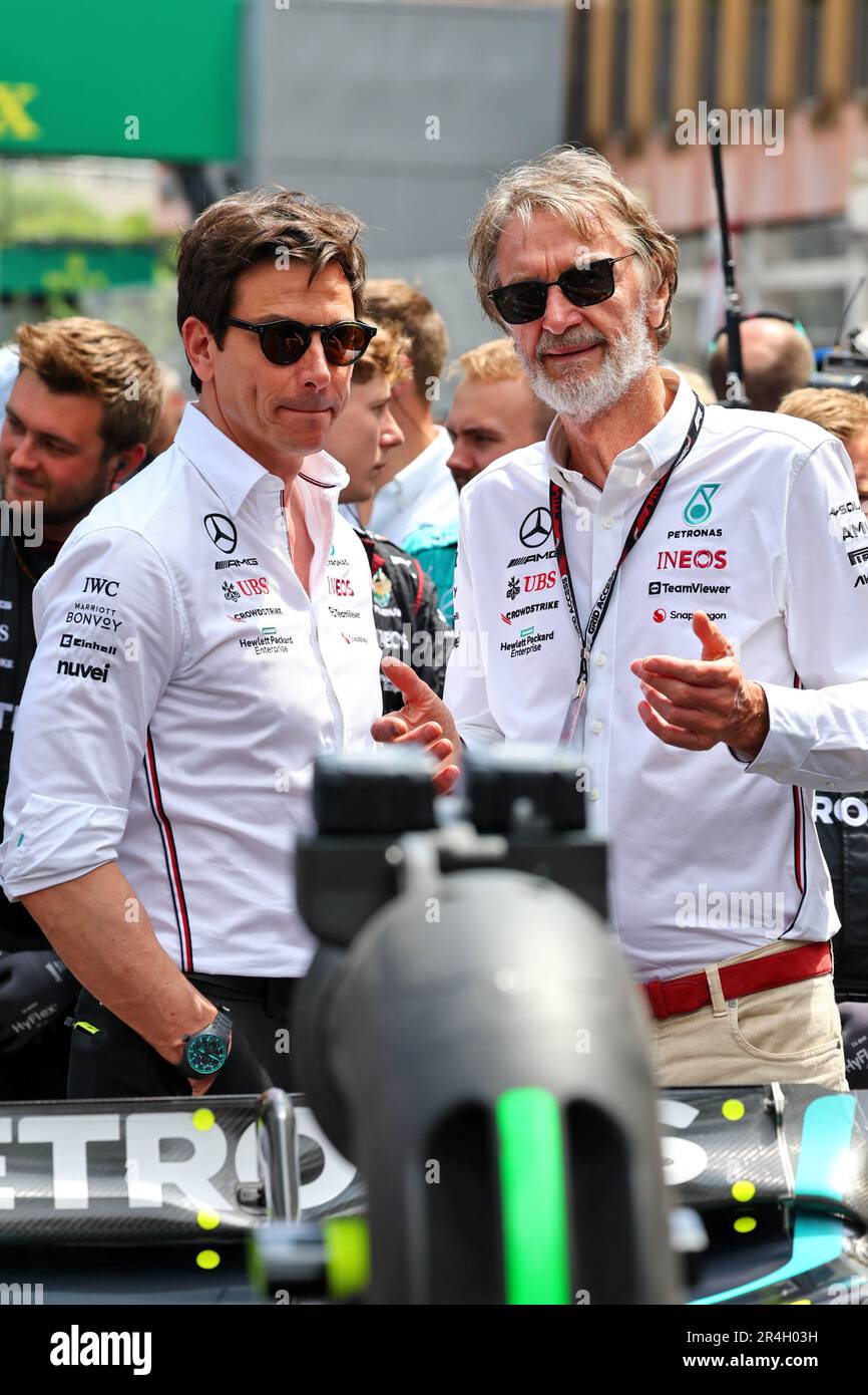 Monaco, Monte Carlo. 28th May, 2023. (L to R): Toto Wolff (GER ...