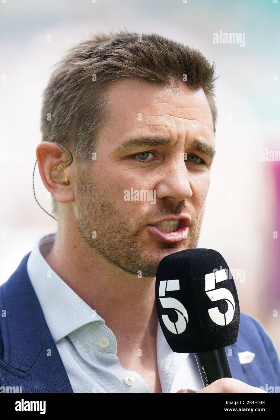 TV Presenter, Alex Payne, seen ahead of the Killik Cup match at ...