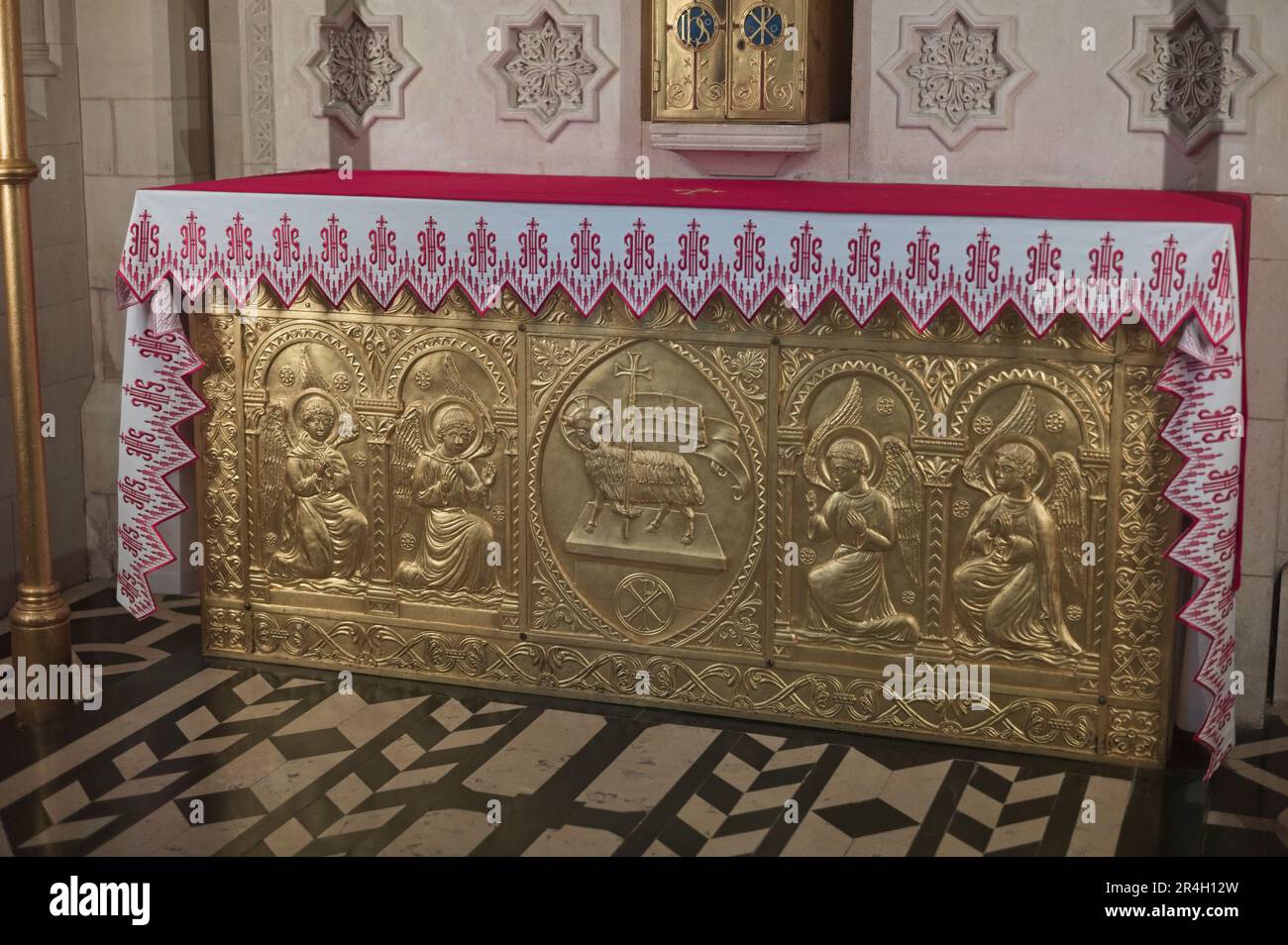 Detail of the original Blessed Sacrament Chapel in Buckfast Abbey Stock ...