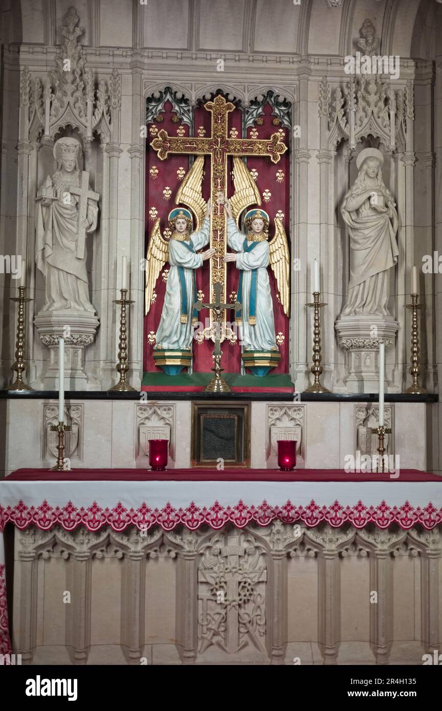 A chapel at Buckfast Abbey has the enshrined hair shirt of saint Thomas ...