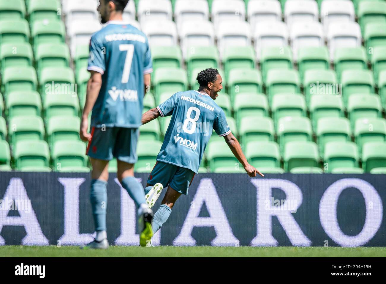 GRONINGEN - (r) Jonathan de Guzman of Sparta Rotterdam celebrates his ...