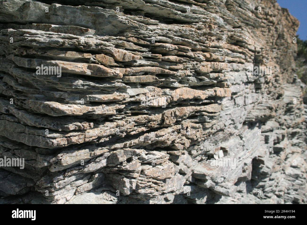 Natural coastal rock formation surface rough material close up textured ...