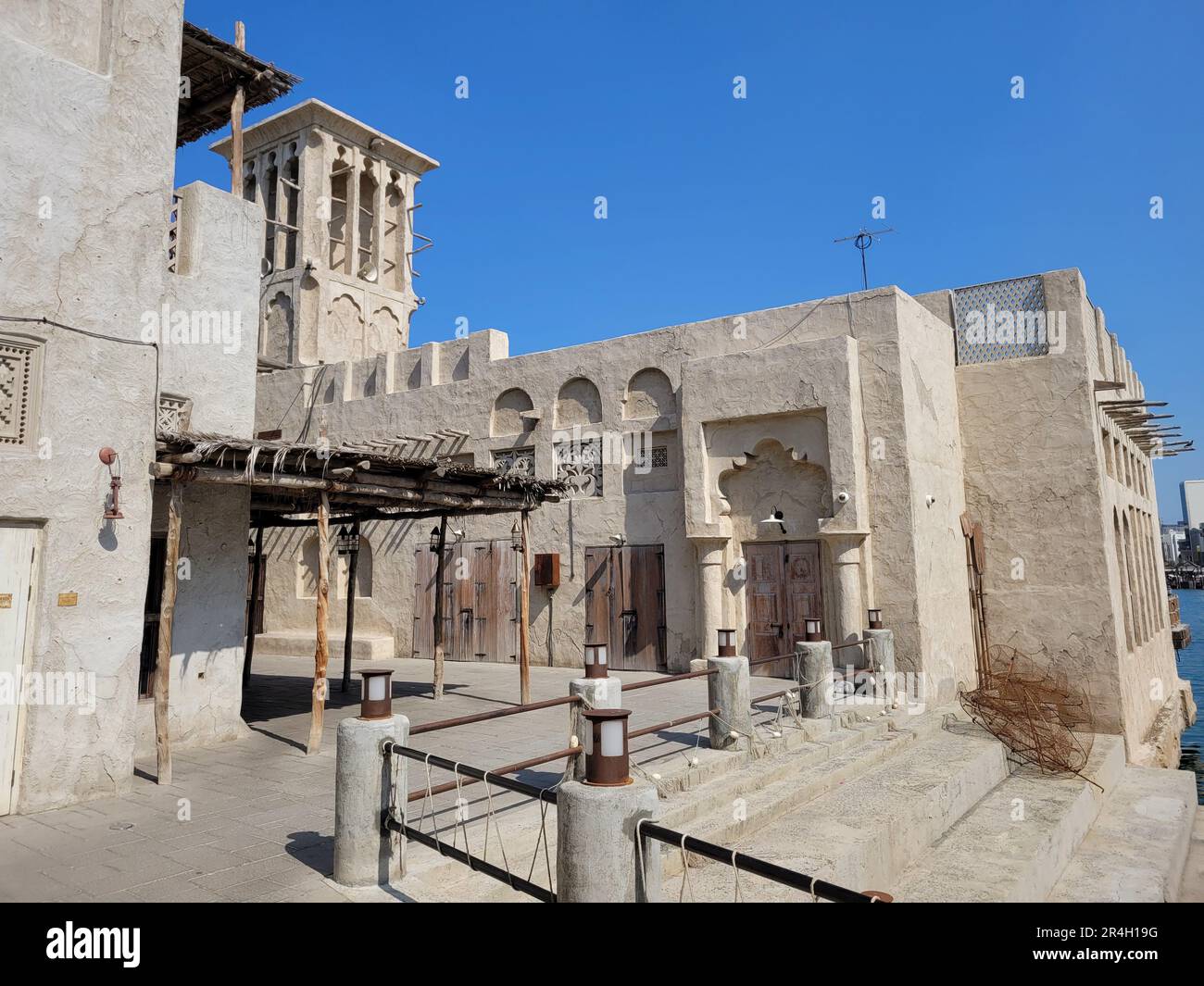 View of the buildings inside Al Fahidi in Deira, one of the oldest and ...
