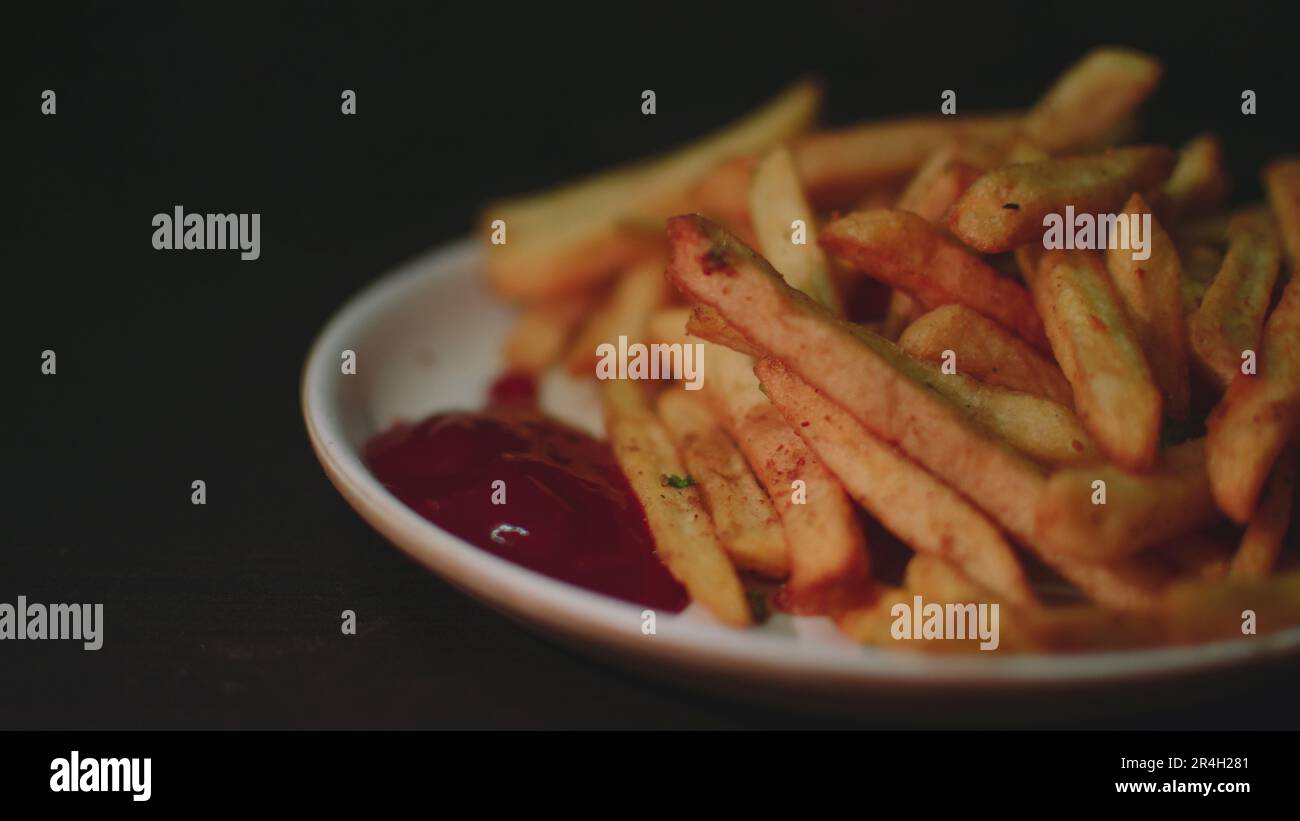 Potato chip tomato ketchup hi-res stock photography and images - Alamy