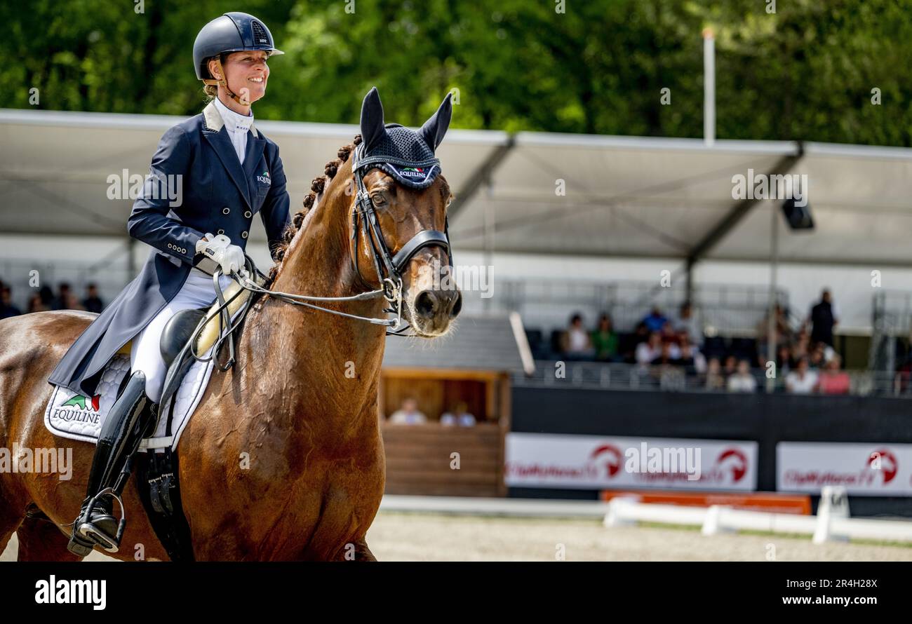 ERMELO - Adelinde Cornelissen with Fleau de Baian in action during the ...