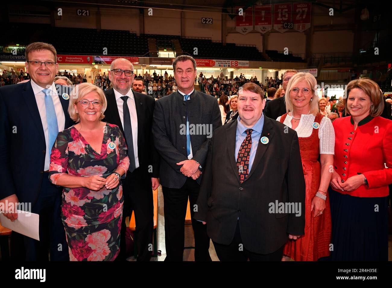 Rezno, Germany. 28th May, 2023. From left Steffen Hortler, Sylvia ...