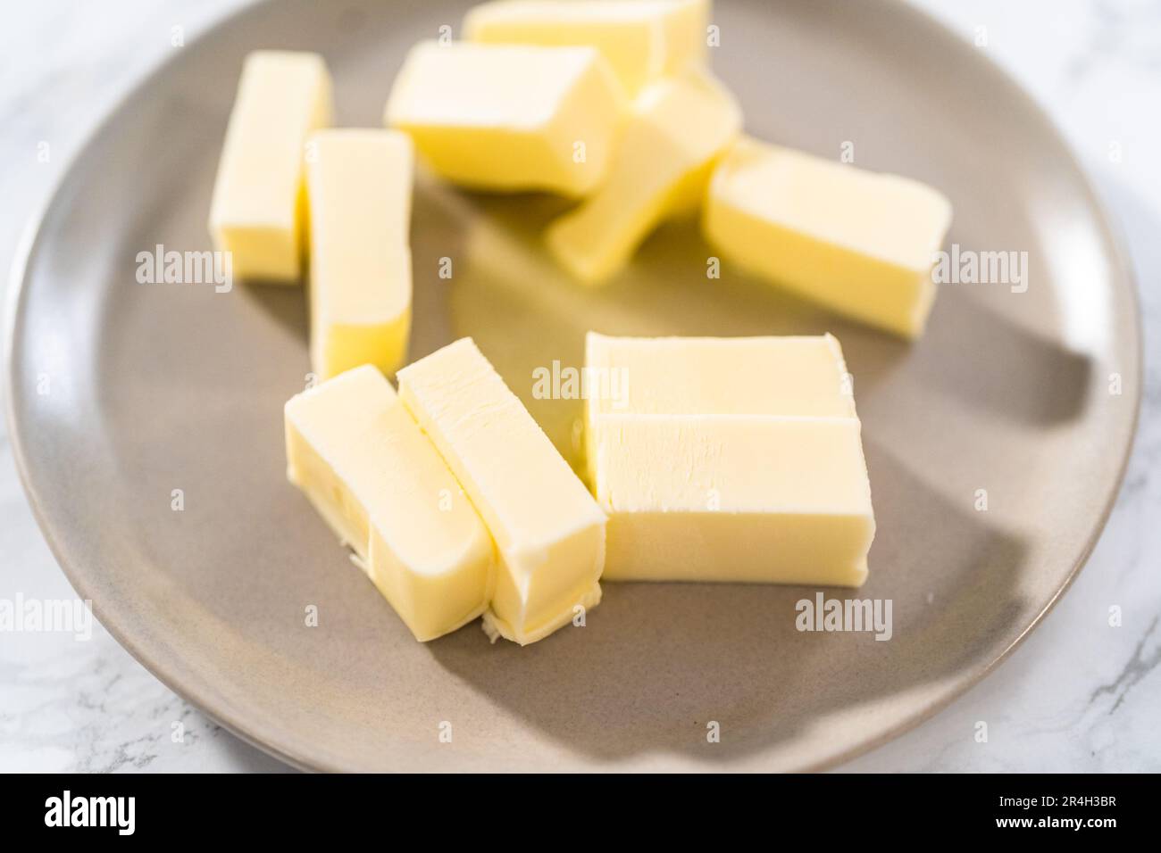 Softening unsalted butter Stock Photo - Alamy