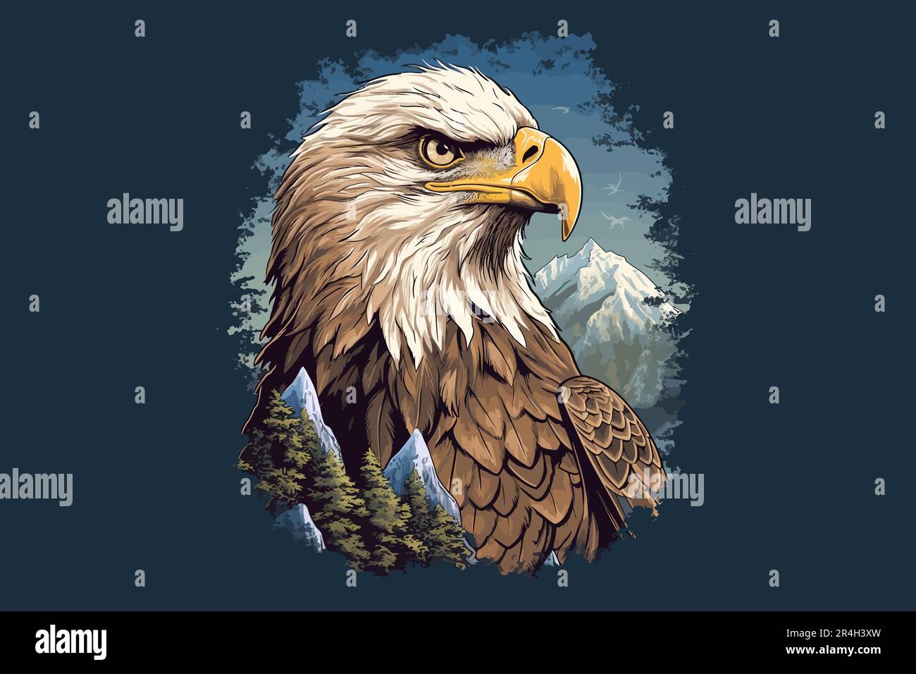 Bird with a sharp beak Stock Vector Images - Alamy