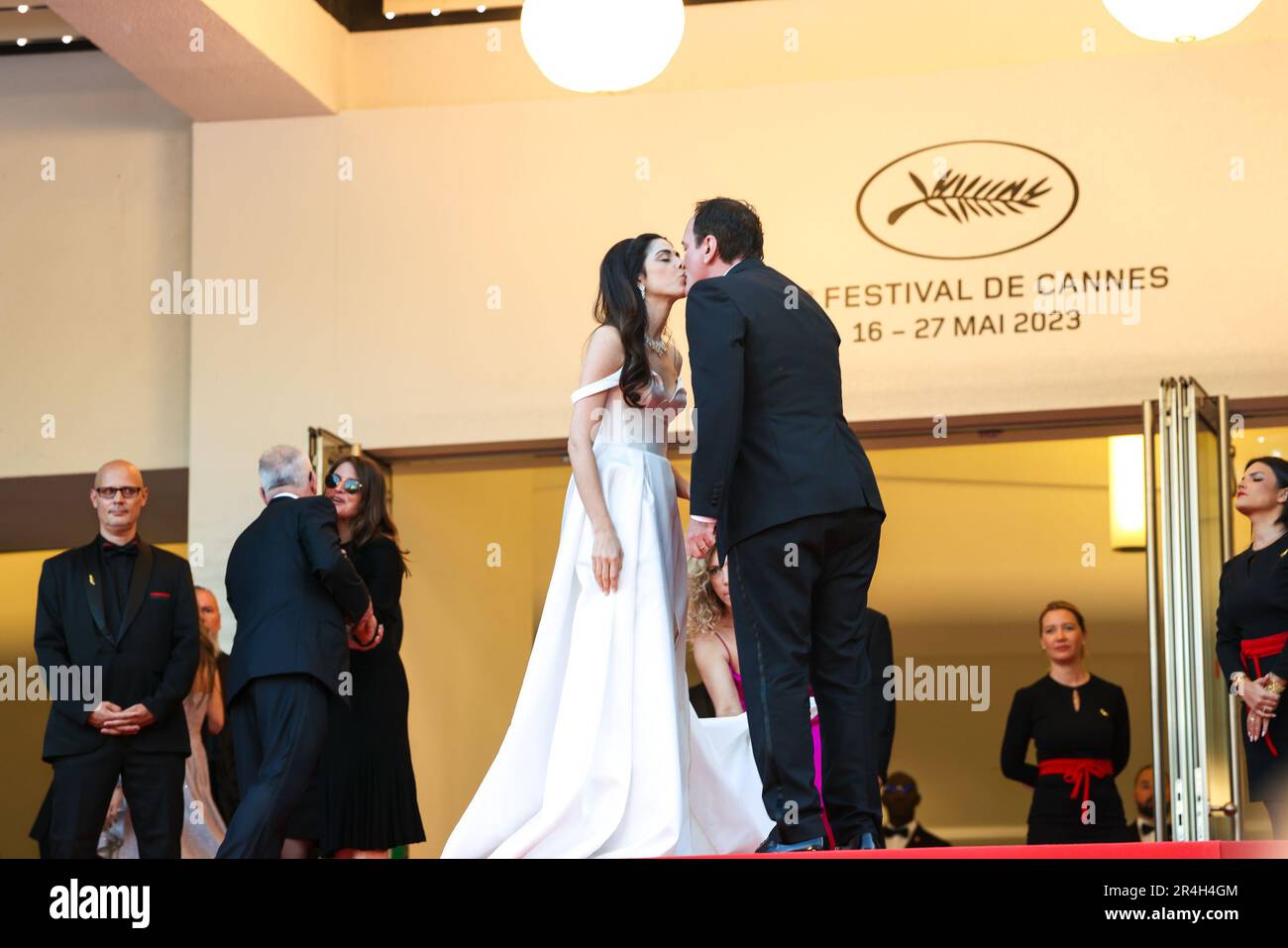 Cannes, France. 27th May, 2023. CANNES - MAY 27: Quentin Tarantino and Daniella Pick arrives to ...