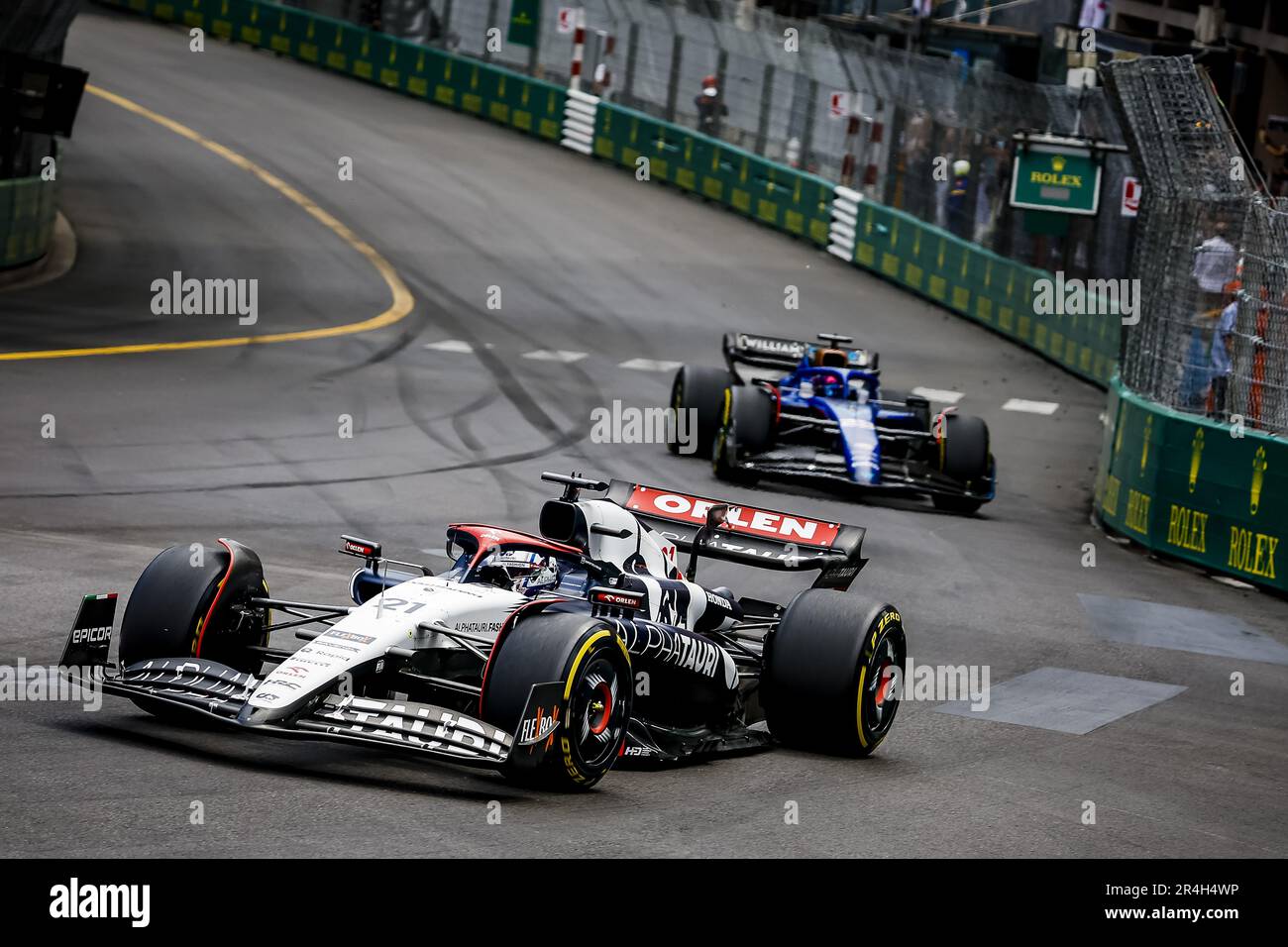 MONACO - Nyck de Vries (AlphaTauri) and Alexander Albon (Williams ...