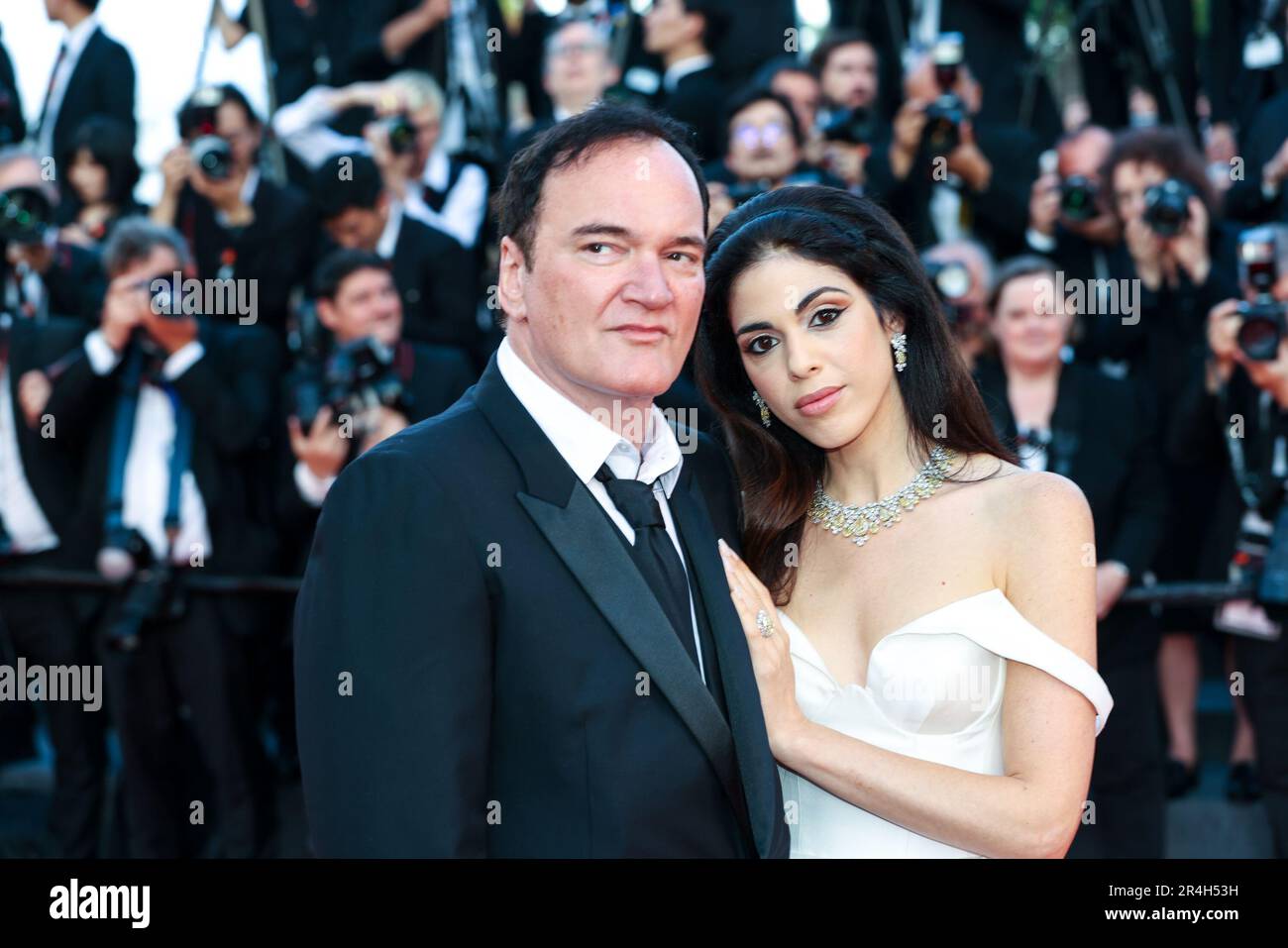 Cannes, France. 27th May, 2023. CANNES - MAY 27: Quentin Tarantino and Daniella Pick arrives to ...