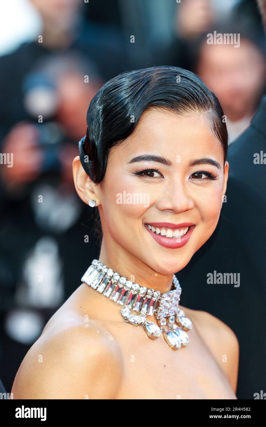 Cannes, France. 27th May, 2023. CANNES - MAY 27: Leah Lewis arrives to ...