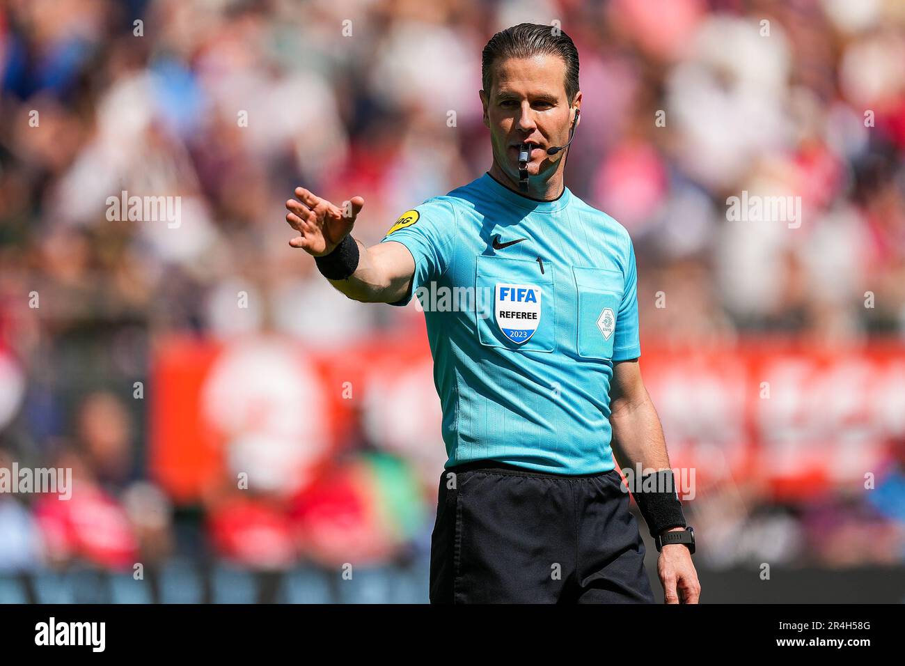 ALKMAAR - Referee Danny Makkelie during the Dutch premier league game ...