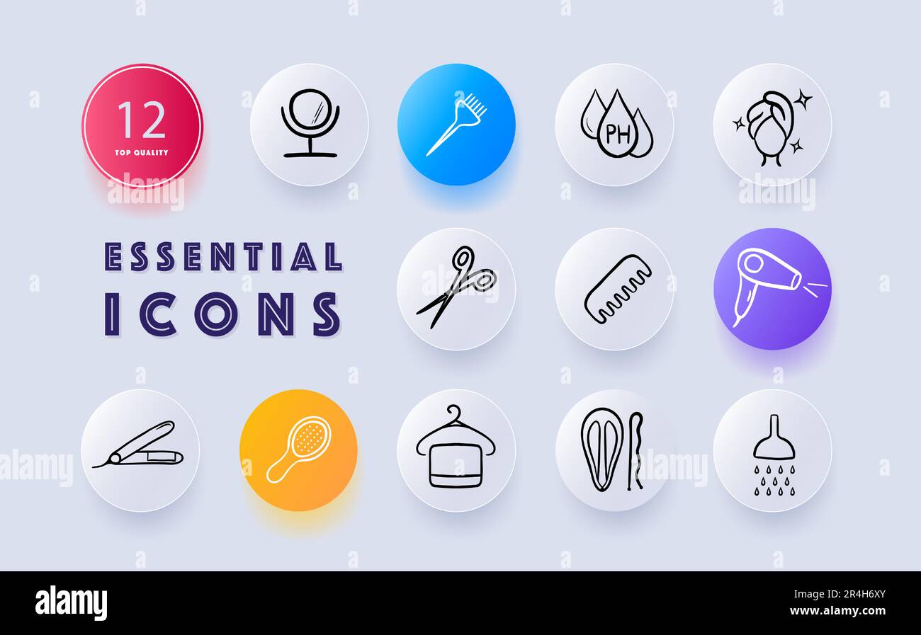 Hair salon appointments Stock Vector Images - Alamy