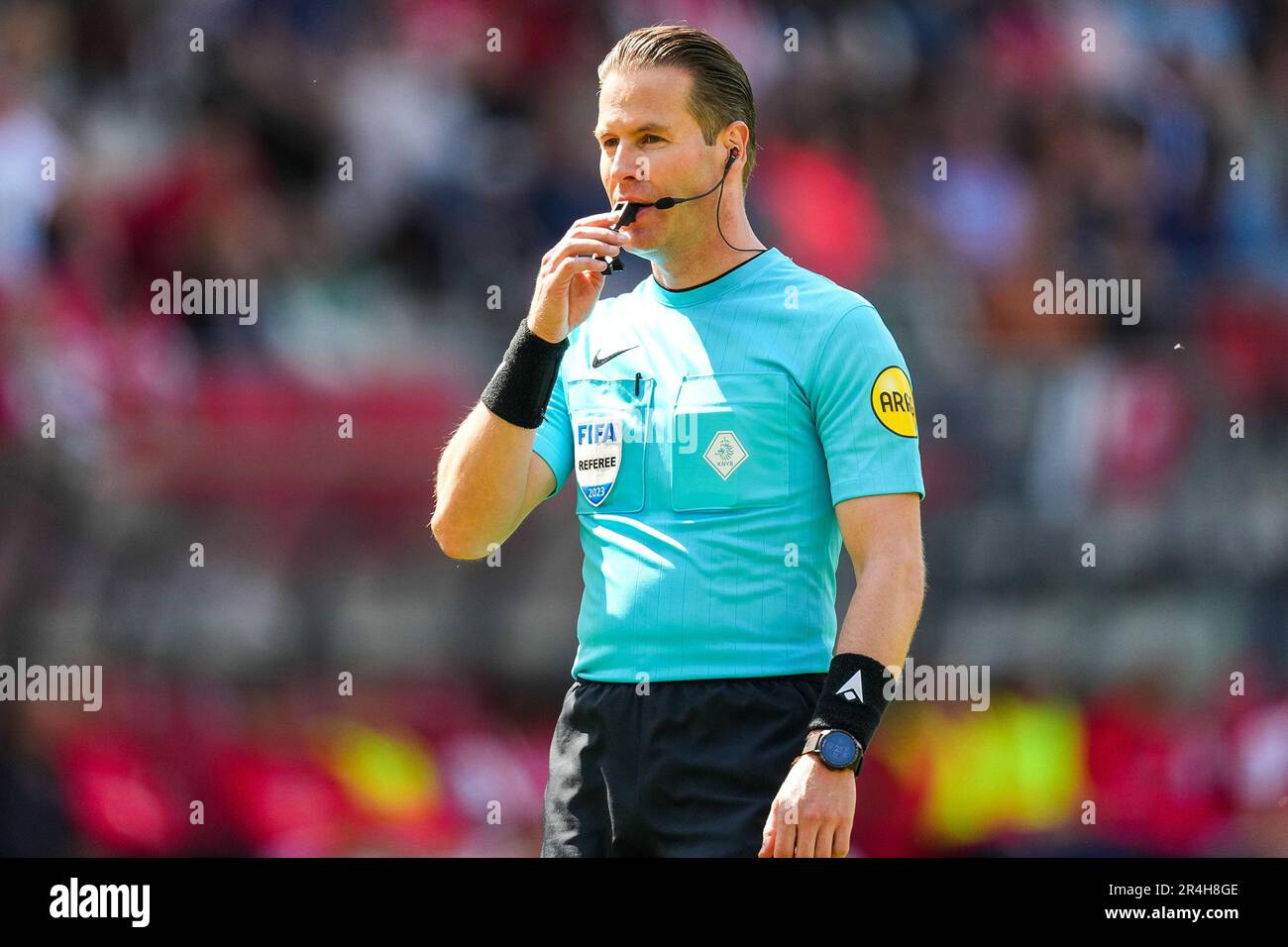 ALKMAAR - Referee Danny Makkelie during the Dutch premier league game ...