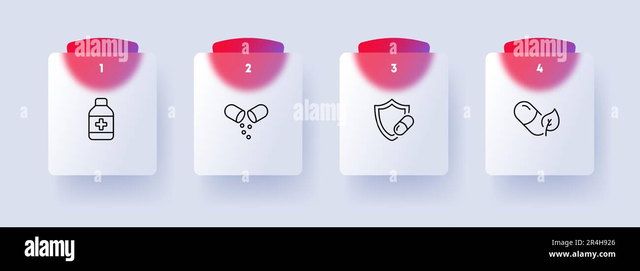 Tablet medication icon set. Pharmaceutical drugs, oral medication ...