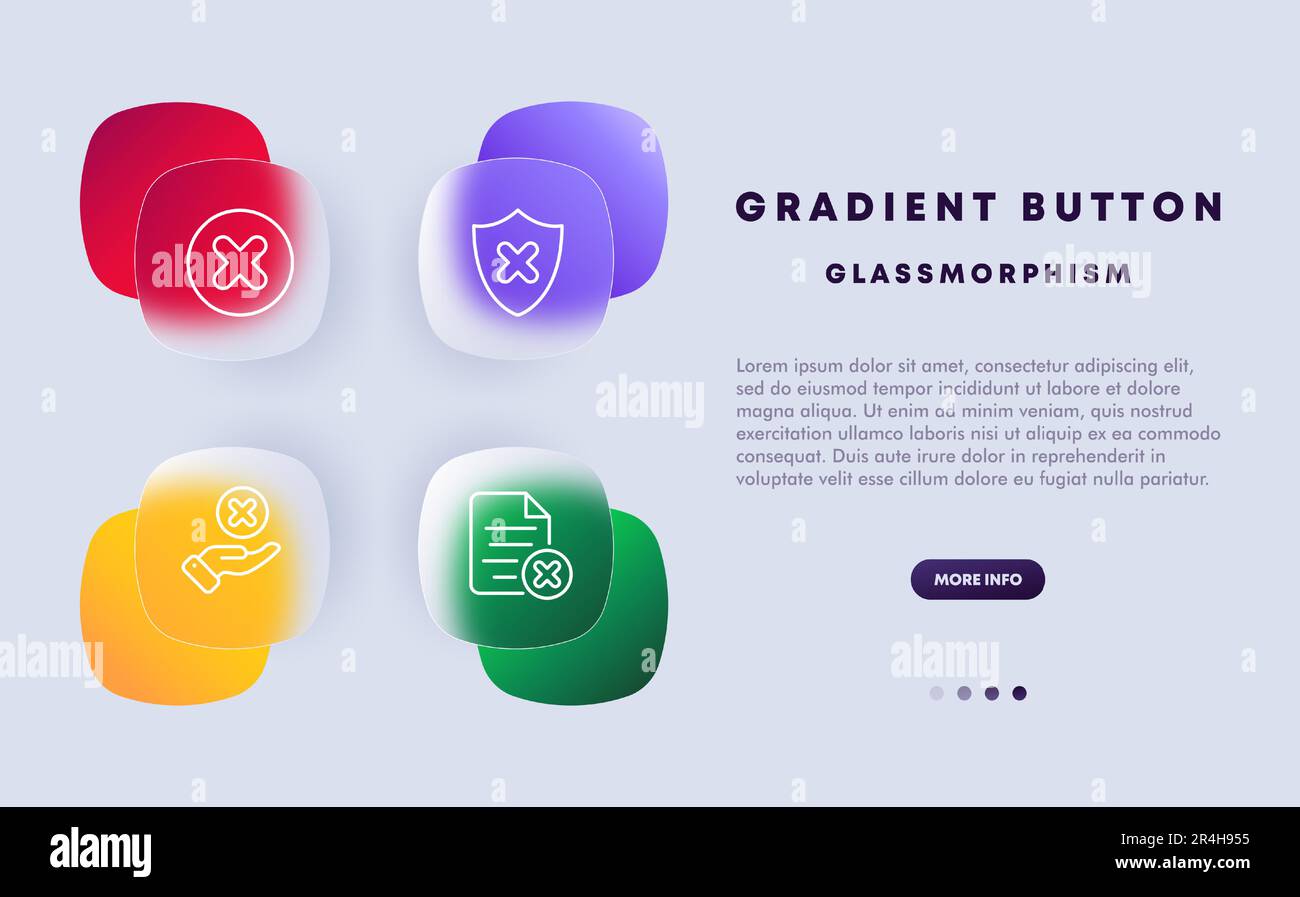 Cross icon set. Symbolic representation, cancellation, removal ...