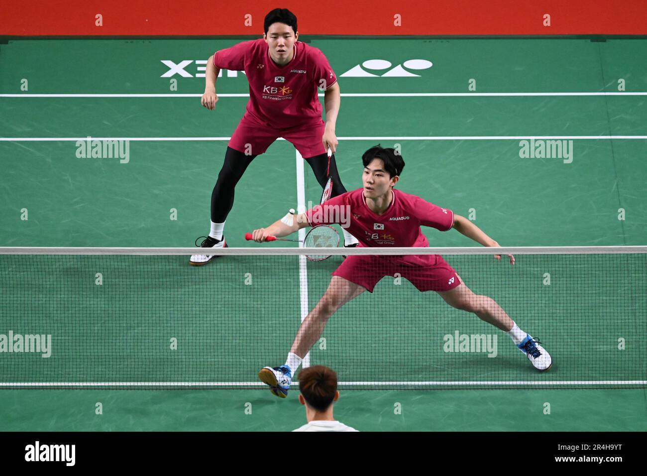 Kuala Lumpur, Malaysia. 28th May, 2023. South Korea's Kang Min Hyuk (R ...