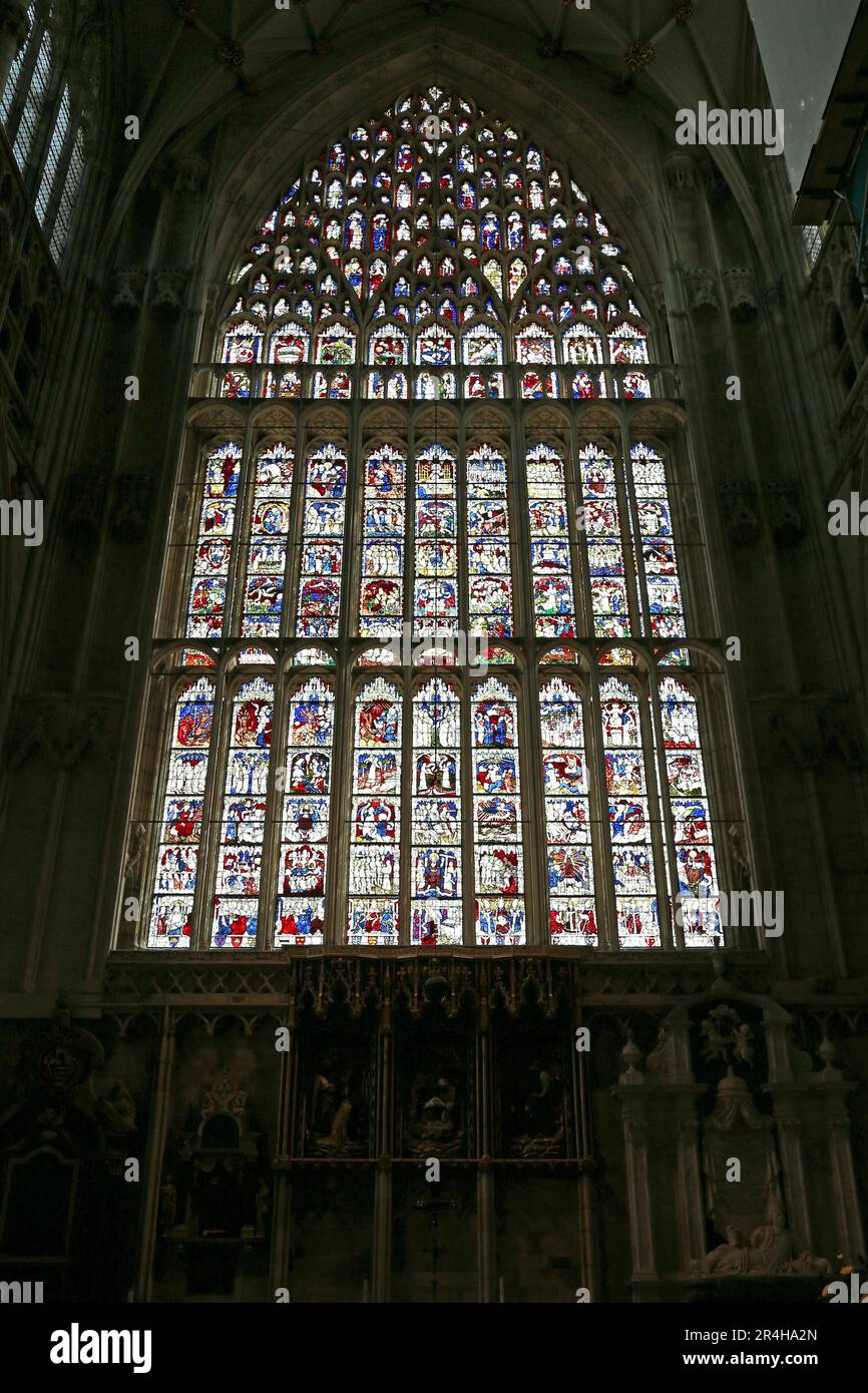 Great East Window, Lady Chapel, York Minster, Minster Yard, York, North ...