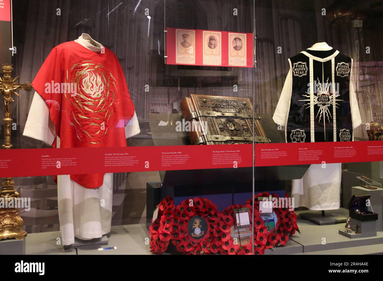 Religious artefacts, Undercroft Museum, York Minster, Minster Yard ...