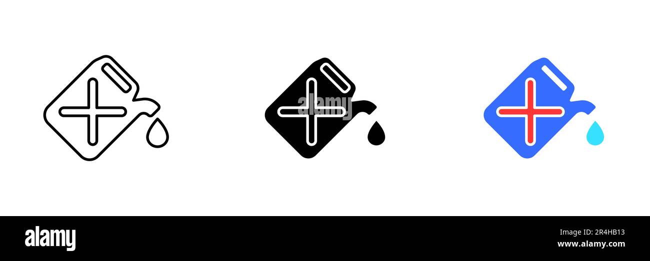 An illustration of a water canister, a container used to store and ...