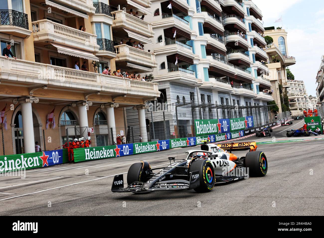 Monaco, Monte Carlo. 28th May, 2023. Lando Norris (GBR) McLaren MCL60. 28.05.2023. Formula 1 ...