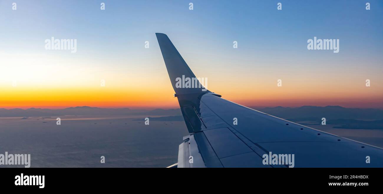 Flying over greek islands aerial hi-res stock photography and images ...