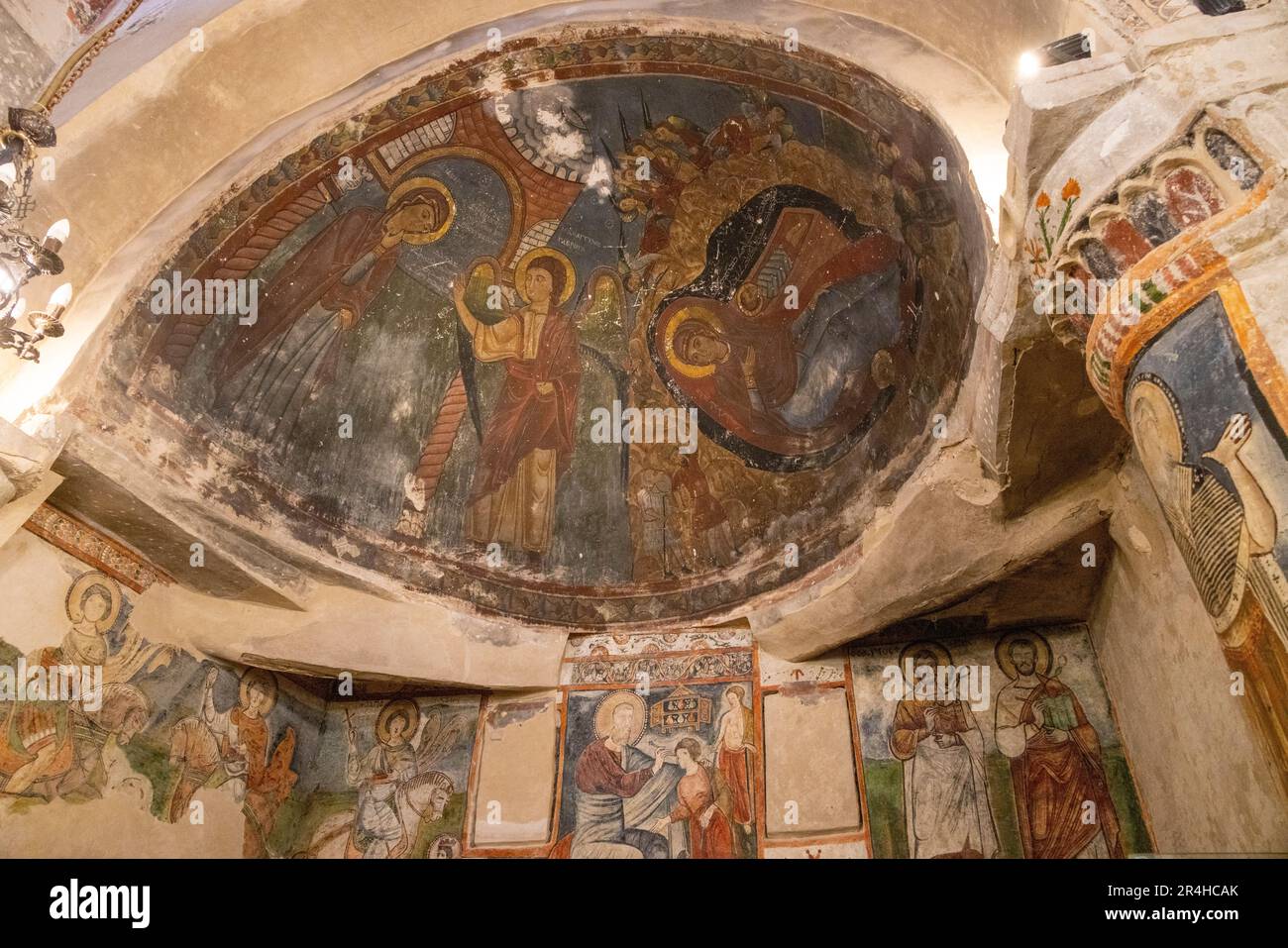 8th century painting in the Church of the Holy Virgin Mary, Deir al ...